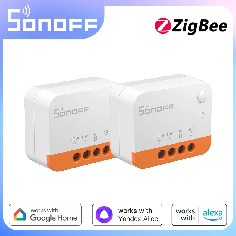 SONOFF ZBMINIL2 No Neutral Wire Required Smart Home Zigbee MINI 2 Way ...