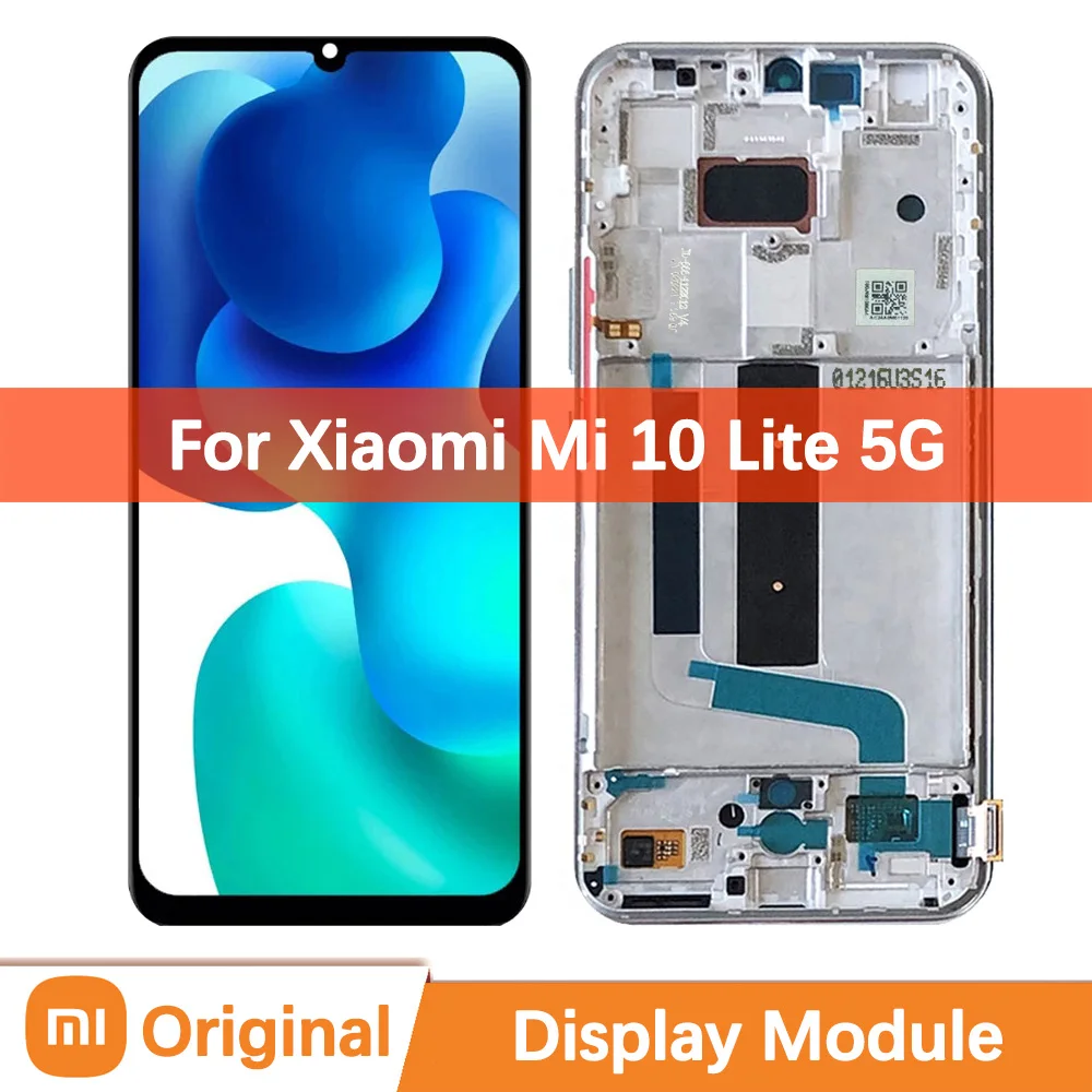 Display-AMOLED-Original-para-Xiaomi-Mi-10-Lite-Tela-6-57-Painel-de ...