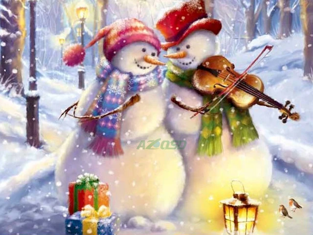 Festive Christmas paint by numbers kits