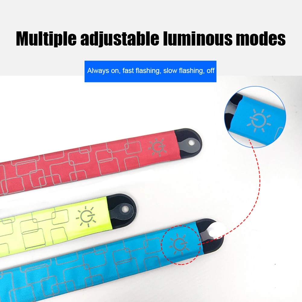 Compression bras,Brassard réfléchissant à LED,Rechargeable par USB ...