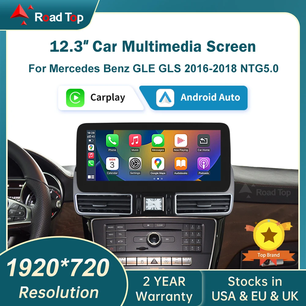 12-3-Wireless-Apple-CarPlay-Android-Auto-Multimedia-Display-Screen-for ...