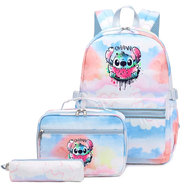 3Pcs-Set-Disney-Lilo-Stitch-Backpack-Colorful-Bag-Boys-Girls-School ...
