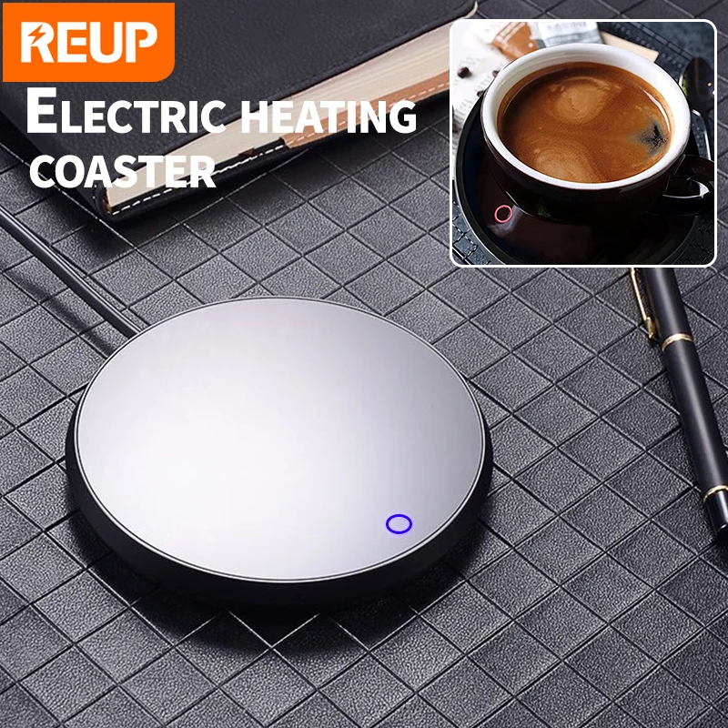 Mini Portable USB Cup Warmer 3 Gear Coffee Mug Heating Coaster Smart ...
