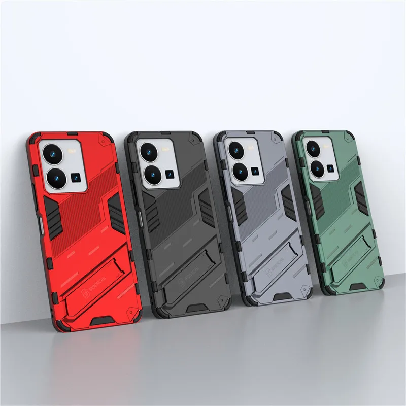 For-Vivo-Y35-Case-For-Vivo-Y35-4G-Cover-Shockproof-Hard-Armor-PC-Stand ...