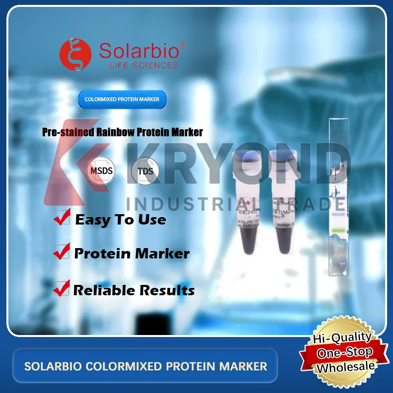 SOLARBIO COLORMIXED PROTEIN MARKER Pre-Stained Rainbow Protein Marker ...