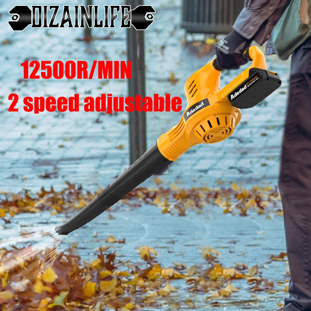 3000W-Cordless-Electric-Air-Blower-Leaf-Blower-2-Speed-Adjustable-Dust ...