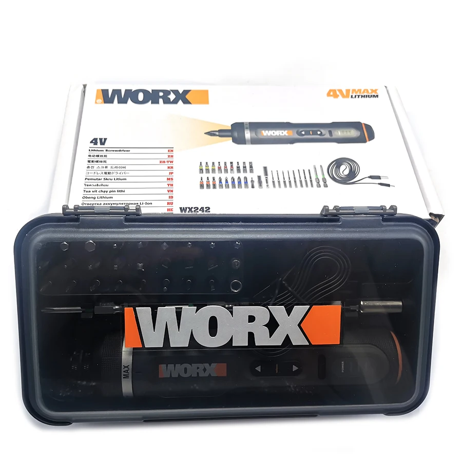 WORX WX242 Screwdriver Set, USB recarregável, ferramenta multifuncional ...