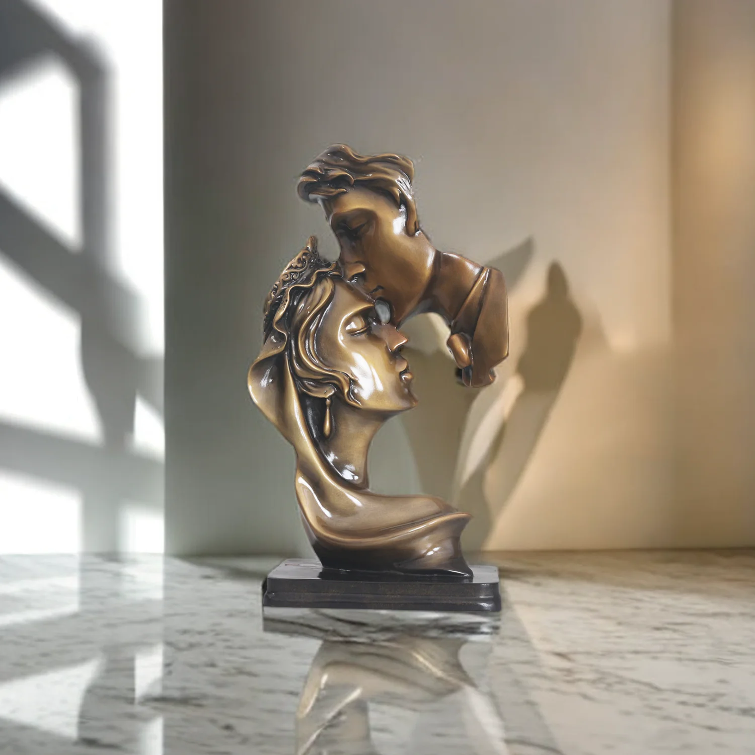 Bronze Lover Kiss Statue Bronze Wedding Lovers Kissing Sculpture Bust