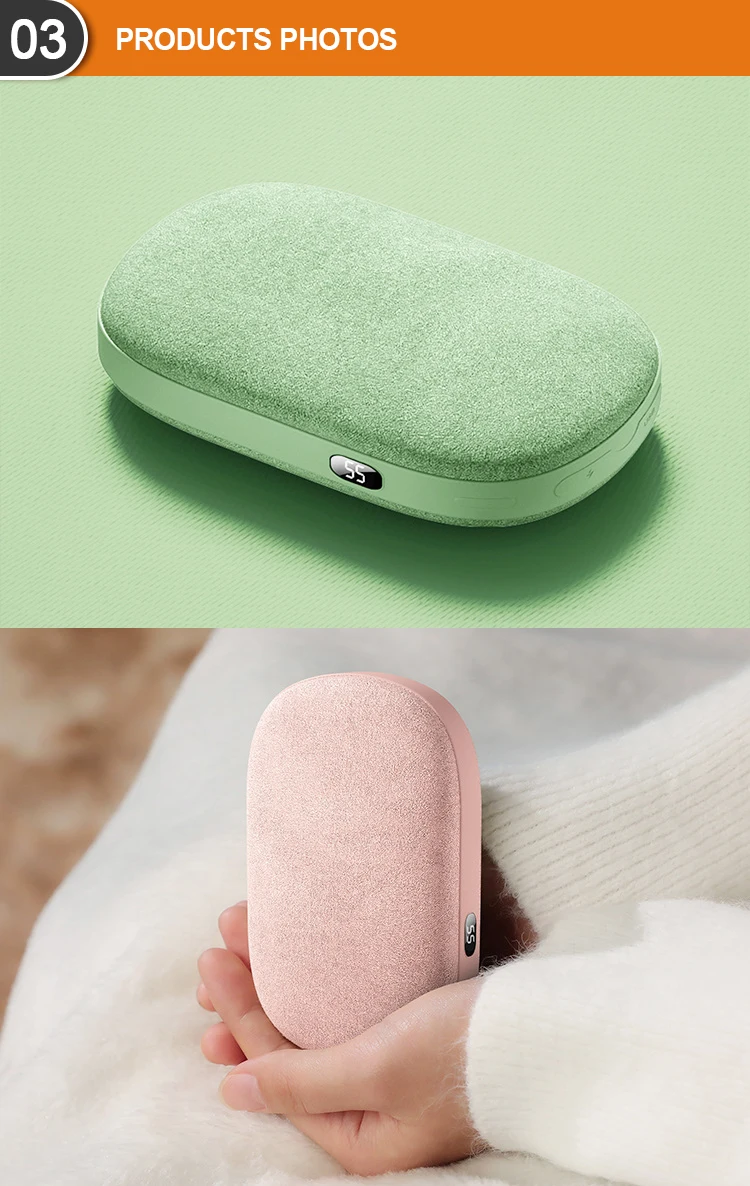 Hand Warmers Rechargeable Usb Reusable 10000mah Powerbank Portable ...