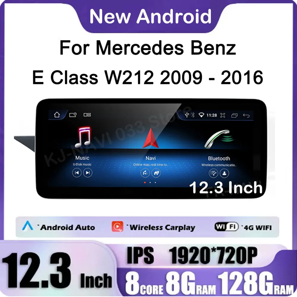 12-3-Left-Hand-Drive-Android-14-For-Mercedes-Benz-E-Class-W212-2009 ...