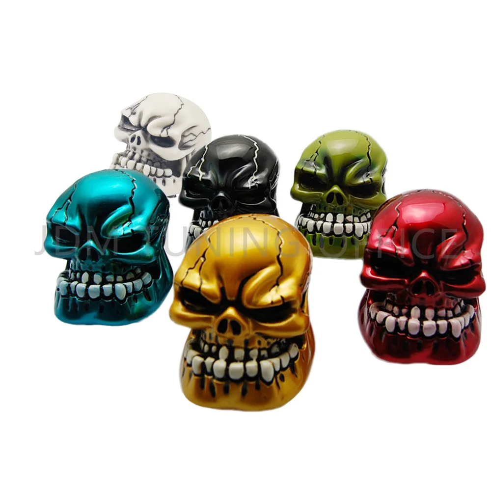 66mm-Skull-Shape-Head-JDM-Shift-knob-Car-Accessories-Decoration-Car ...