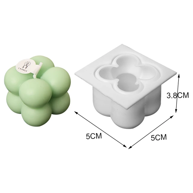 DIY Pear Shaped Aromatic Candle Silicone Mold 3D Geometry Soap Gypsum ...