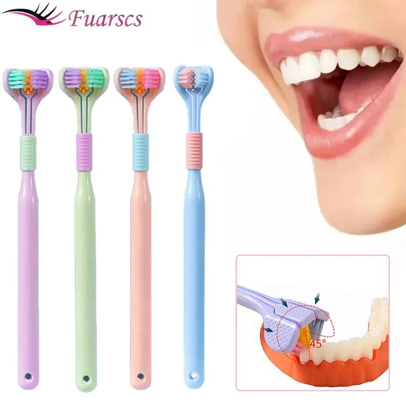 Three-Sided-Soft-Hair-Tooth-Toothbrush-Adult-Toothbrush-Ultra-Fine-Soft ...
