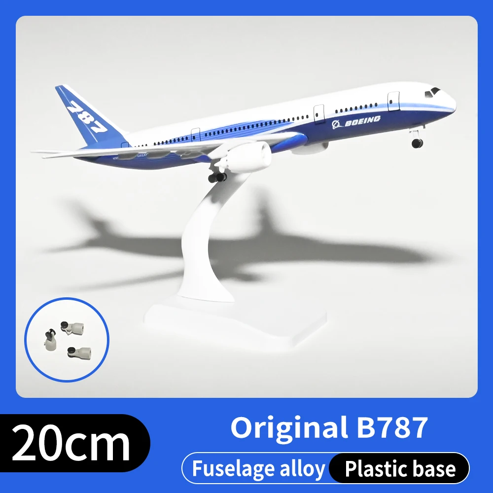 Metal Aircraft Model 20cm 1:400 Original Type B787 Metal Replica Alloy ...