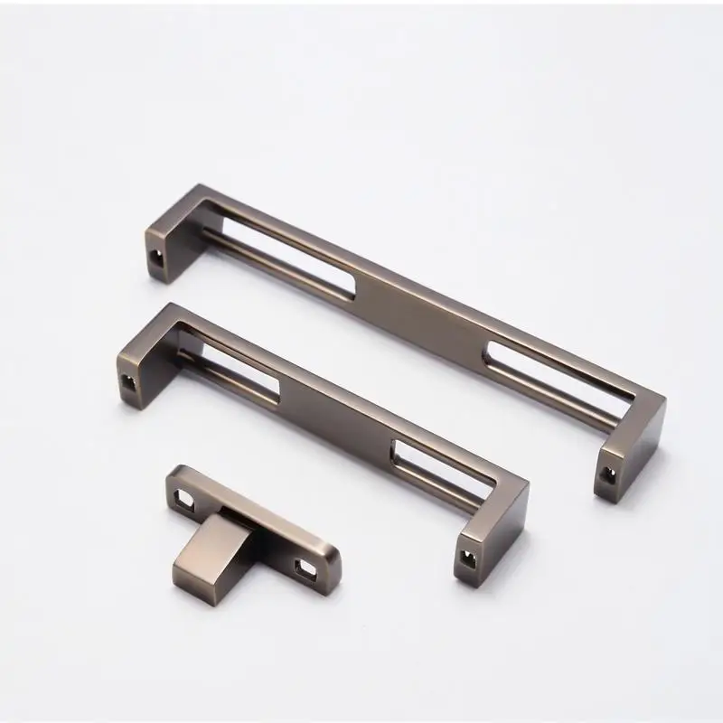 1PC Zinc Alloy Door Knob Elegant Diamond Grey Furniture Handle Kitchen ...