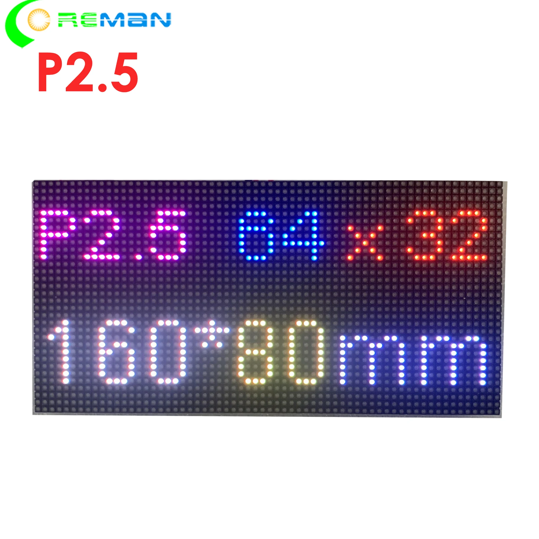 P2.5 32x64 pixels 160X80mm RGB full color led module led matrix Hub75 ...