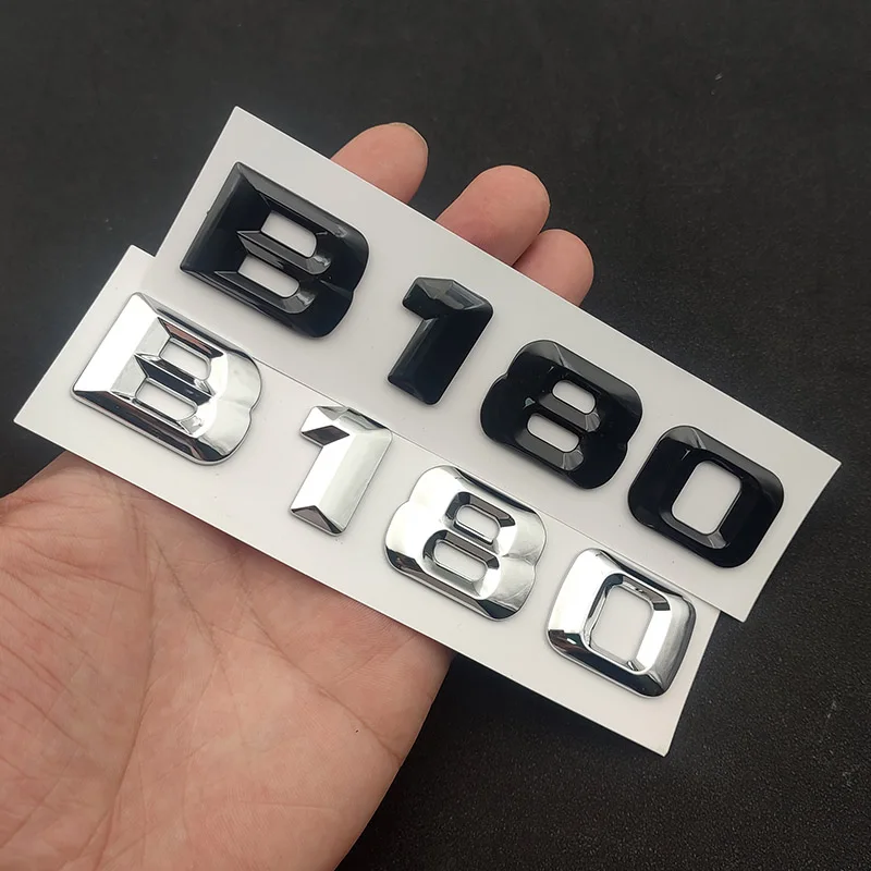 3d-ABS-Black-Chrome-B180-Logo-Car-Trunk-Letters-For-Mercedes-Benz-B180 ...