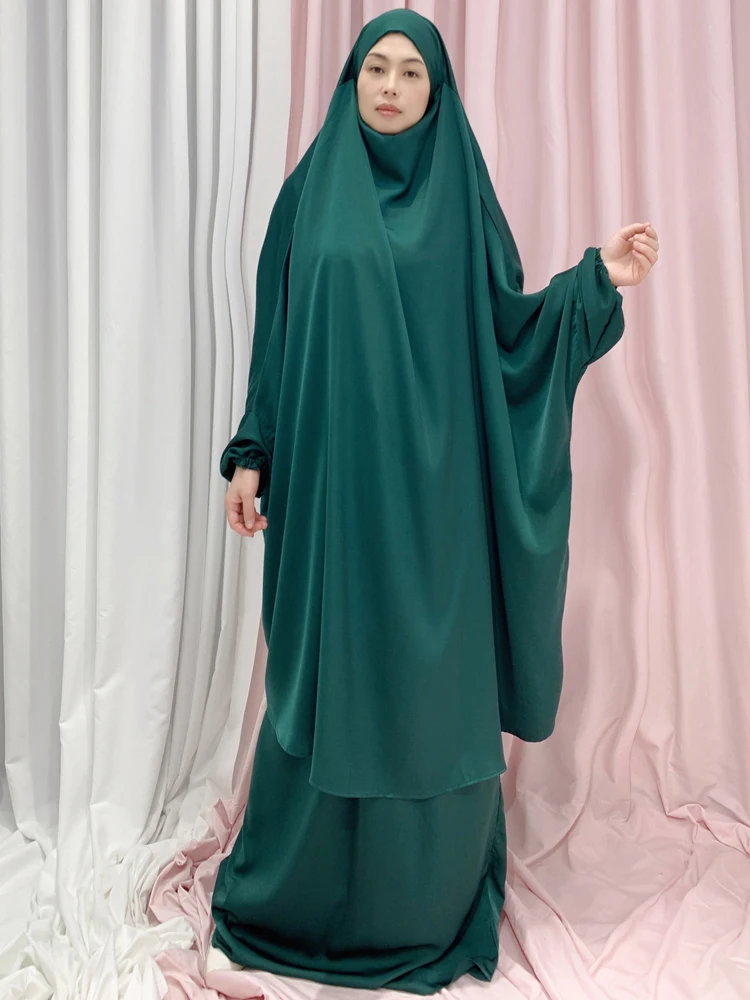 Jilbabs-for-Women-Islamic-Clothing-Haj-Umrah-Prayer-Garment-2-Piece-Set ...