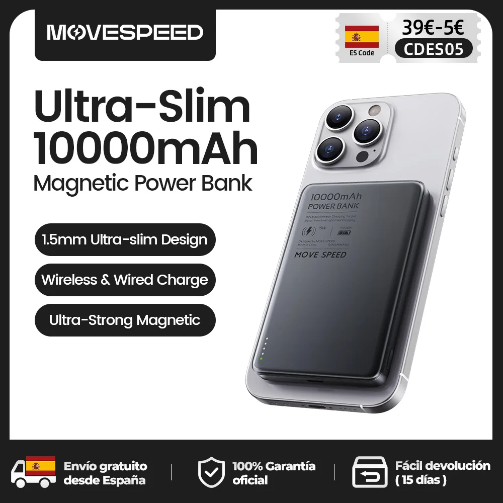 MOVESPEED-S10-10000-mAh-Magnetische-Power-Bank-Schnelle-Ladung-Tragbare ...