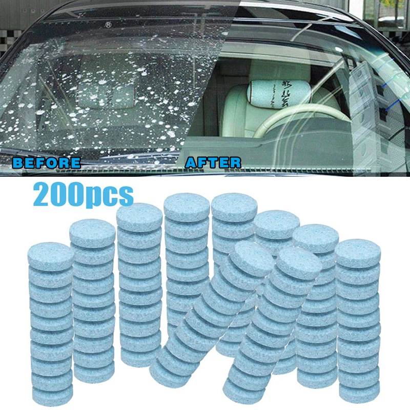 20/50/100/200Pcs Car Solid Cleaner Effervescent Tablets Spray Cleaner ...