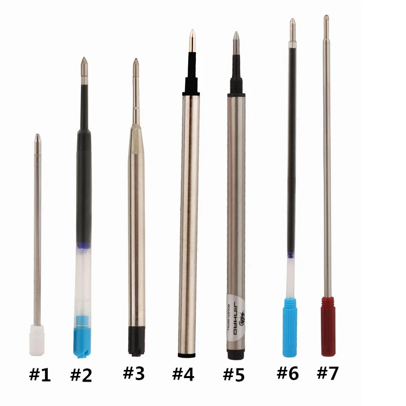 7 Type Ballpoint pen ink Refill Writing Medium nib New Suitable for all ...