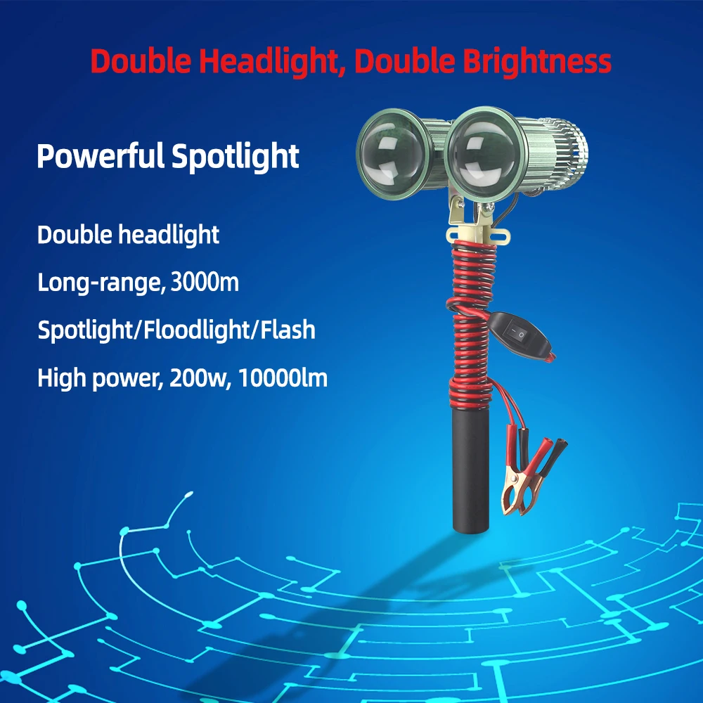 Powerful-Long-Range-Spotlights-3000m-High-Power-led-Flashlight-200w ...