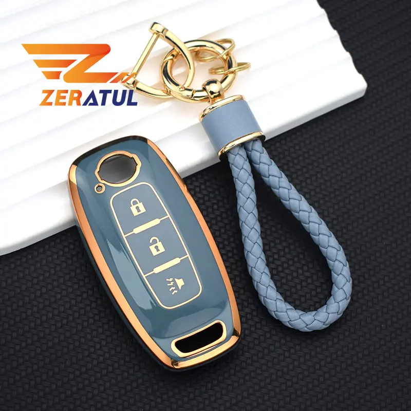 3-4-Buttons-TPU-Remote-Key-Case-Cover-Shell-Fob-Holder-Keychain-For ...