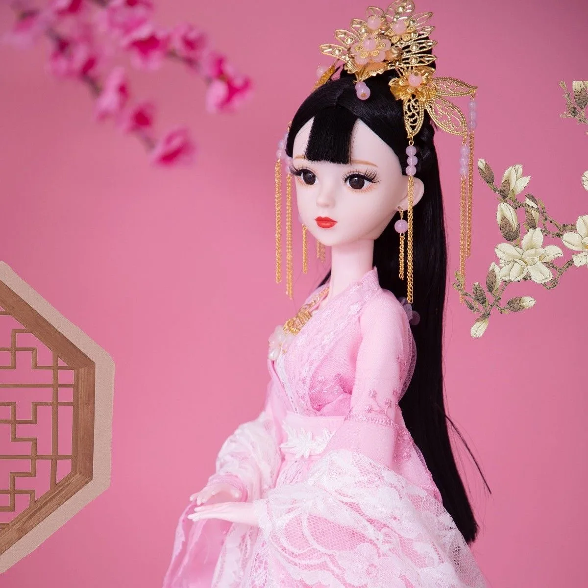 60cm 1/3 BJD Ancient Chinese Doll Traditional Hanfu Clothes Classic ...