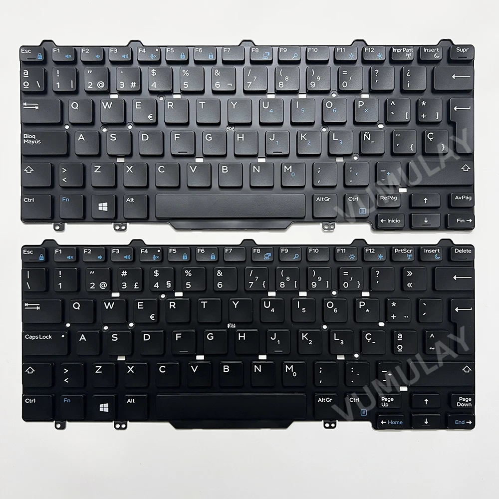 Spanish-Portuguese-Keyboard-for-DELL-Latitude-7350-7480-7490-5480-5490 ...