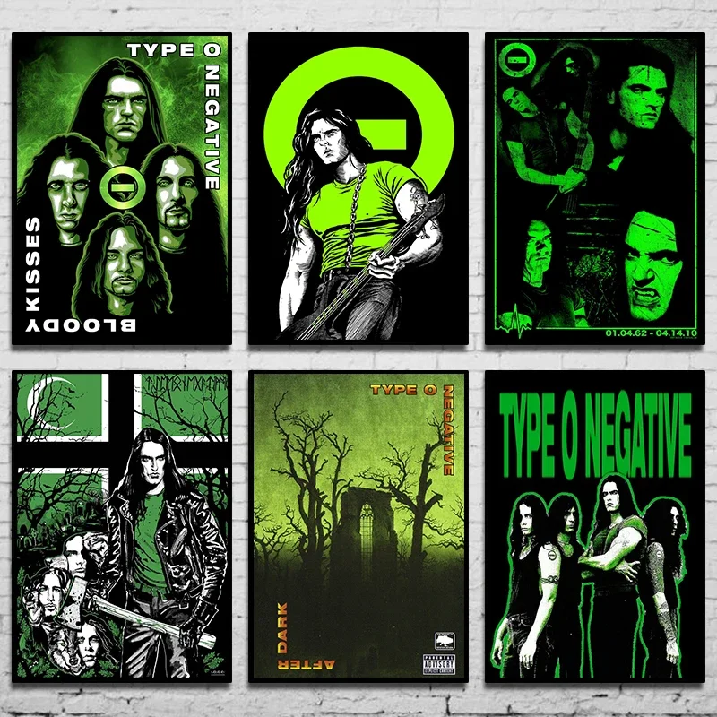 Rock-Band-Type-O-Negative-Poster-Prints-Wall-Picture-Canvas-Painting ...