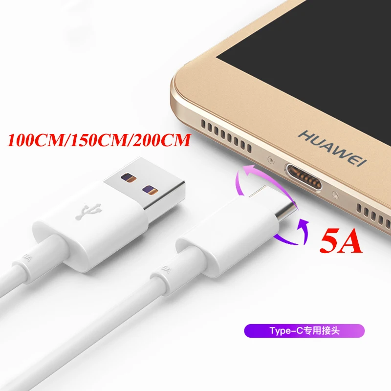 Câble USB C Original pour Huawei 5A, charge Super rapide, ligne de ...