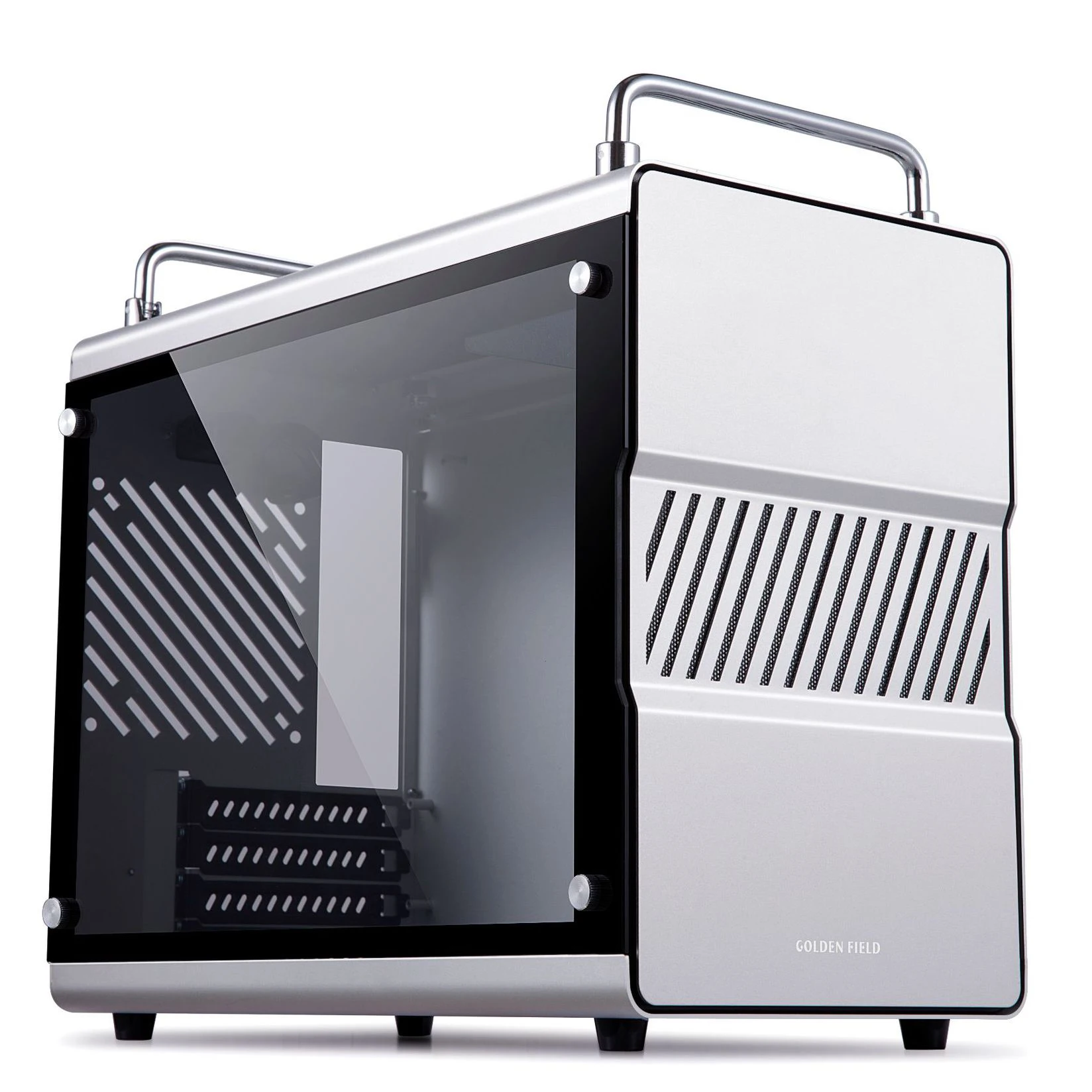 Golden field Ghost One Foldable Handle M-ATX Aluminum computer Case ...