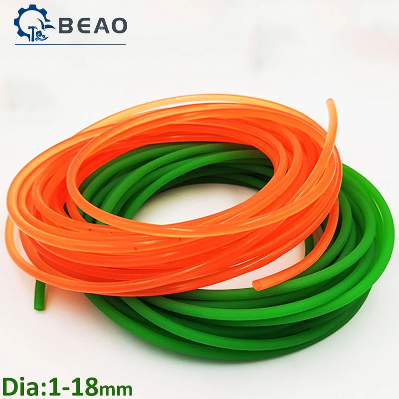 1/5M Green Red Polyurethane Conveyor Belts PU Round Drive Belt high ...
