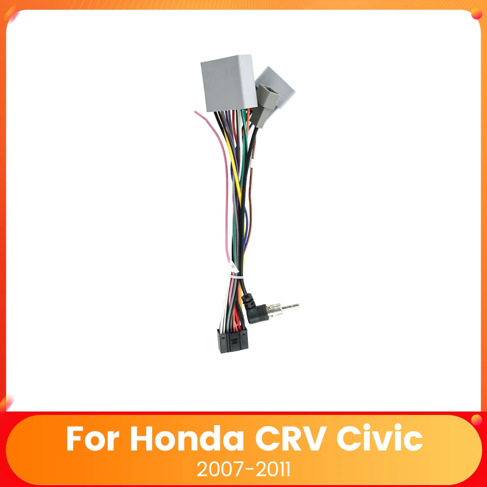 Android Radio Cable Accessories Wiring Harness 16PIN MP5 Cable Adapter ...