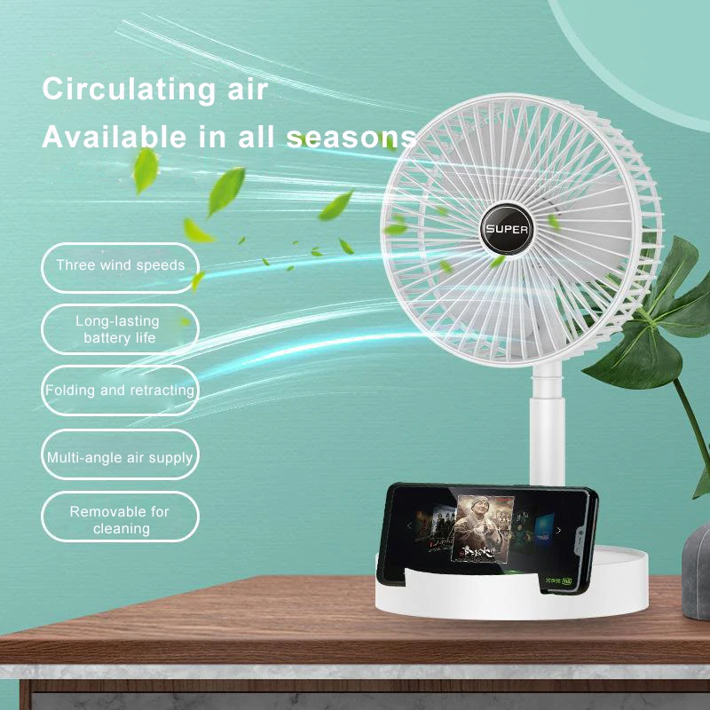 Desktop-Foldable-Retractable-Small-Fan-Mini-Portable-Charging-USB-Home ...