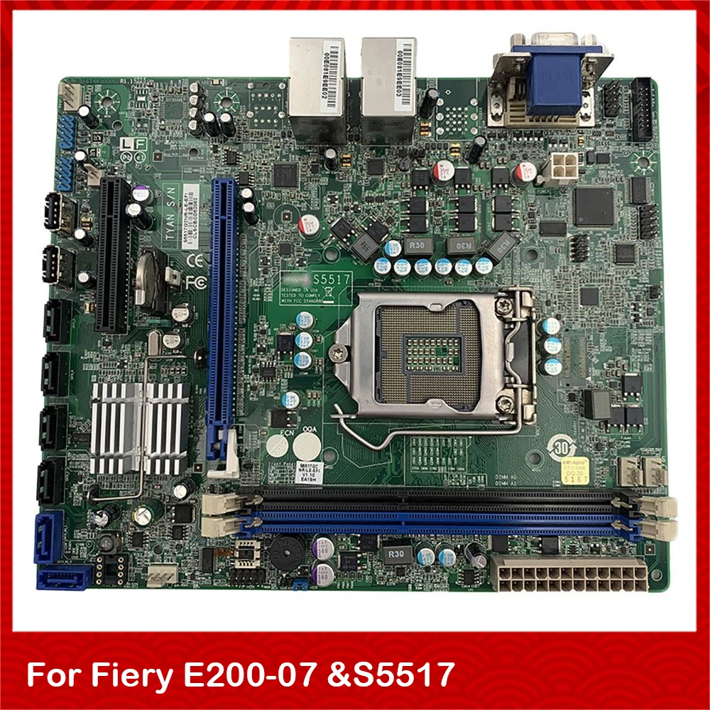 TYAN S5517 S5517AG2NR LGA1155 DDR3 Fiery E200 07 용 오리지널 서버 마더 보드 Canon ...