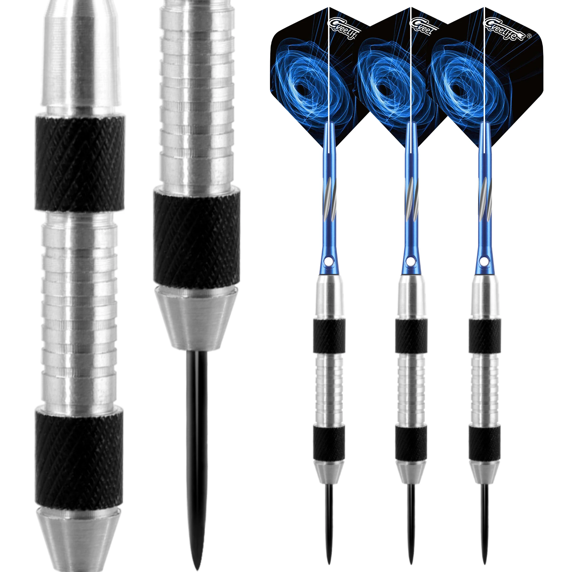 CyeeLife-24g-Professional-Dart-Set-3PCS-Steel-Tip-Darts-Flights-Anti ...