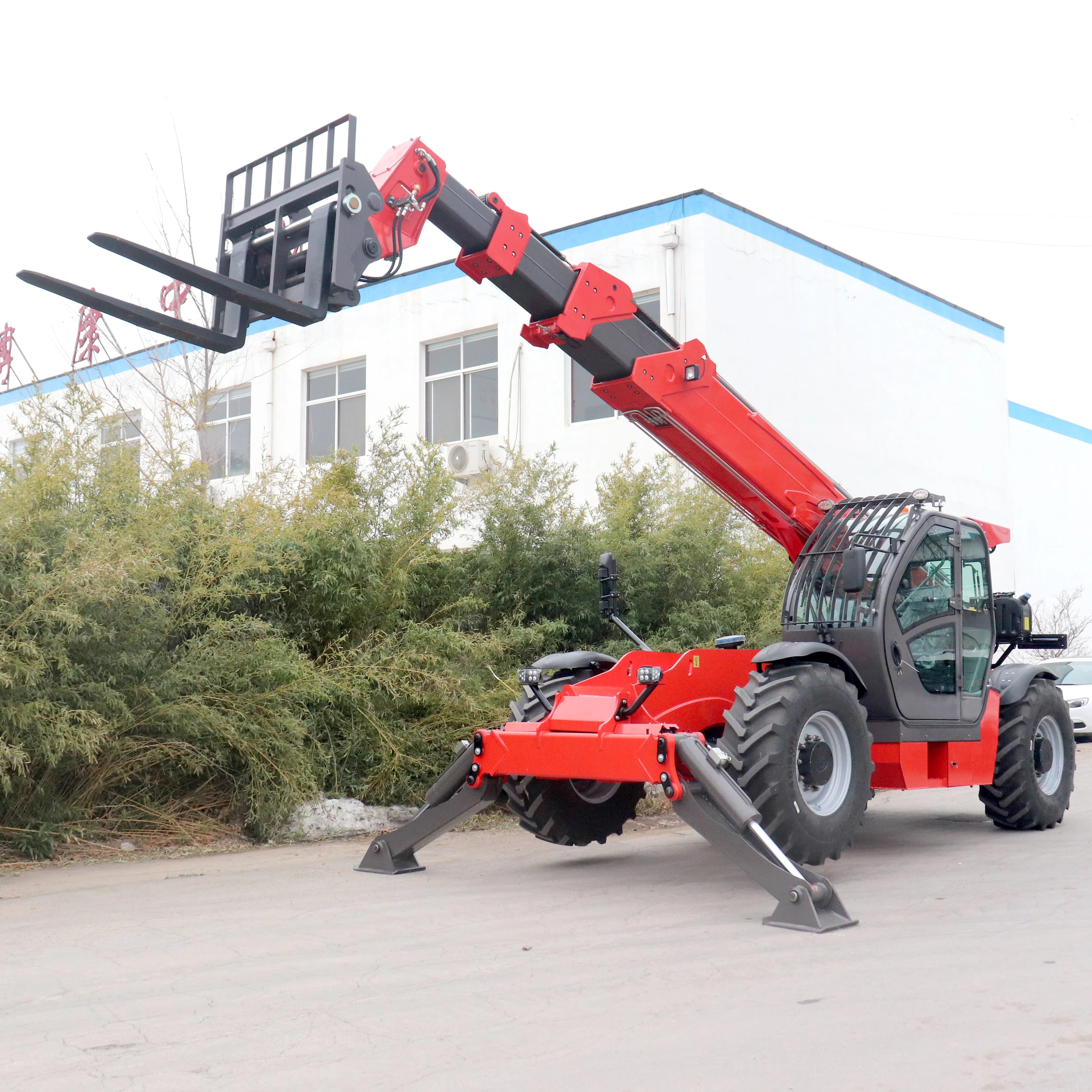 Telehandler Loader Telescopic Forklift Wheel Loader 18m Lifting Height ...