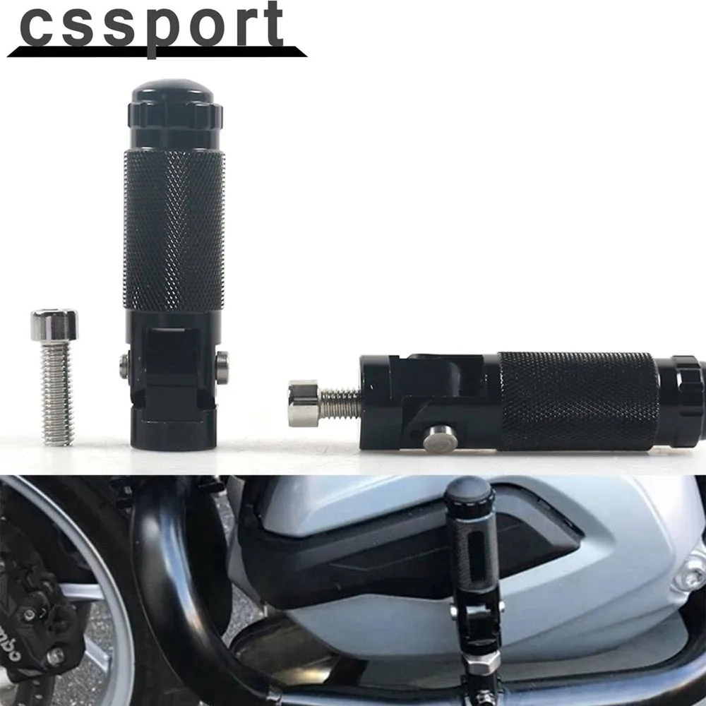 Universal-Aluminum-Black-CNC-2pcs-Motorcycle-Motor-Bike-Folding ...