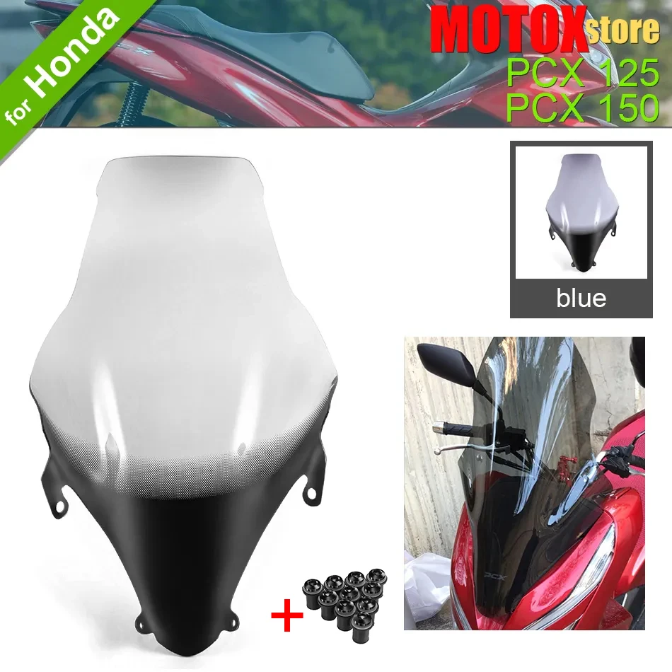 Motorcycle-Windscreen-for-2018-2021-Honda-PCX150-PCX125-Windshield-PCX ...