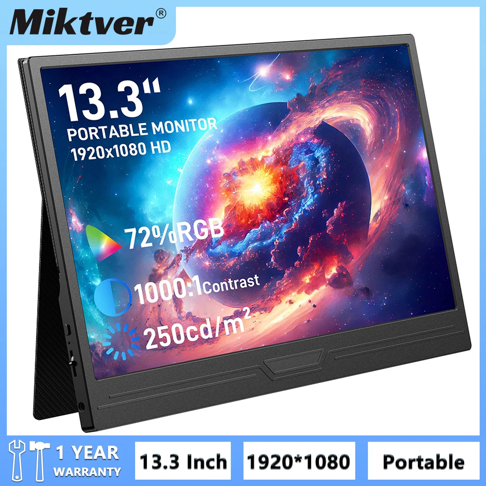 Miktver-MK133G-Full-HD-1920x1080-13-3-Portable-External-Monitor-HDMI ...