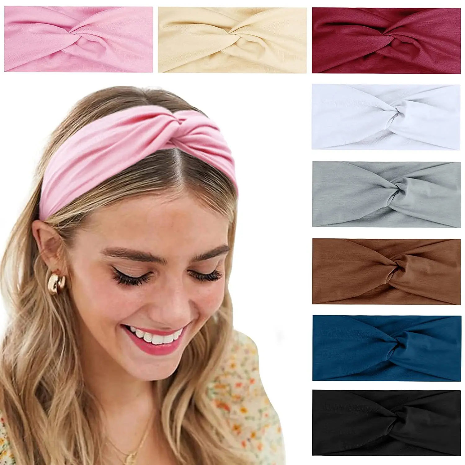 Candy-Colored-Cross-Headband-Women-s-Sports-Headband-Yoga-Sweat ...