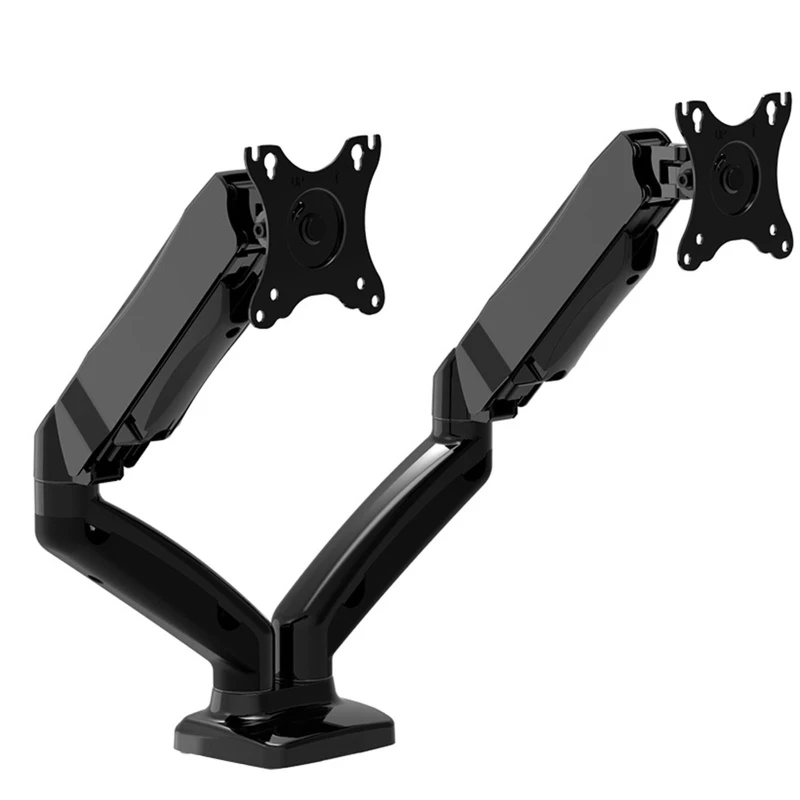 Double-Arms-Monitor-Stand-for-2-Desktop-Computer-Bracket-Screen-Riser ...