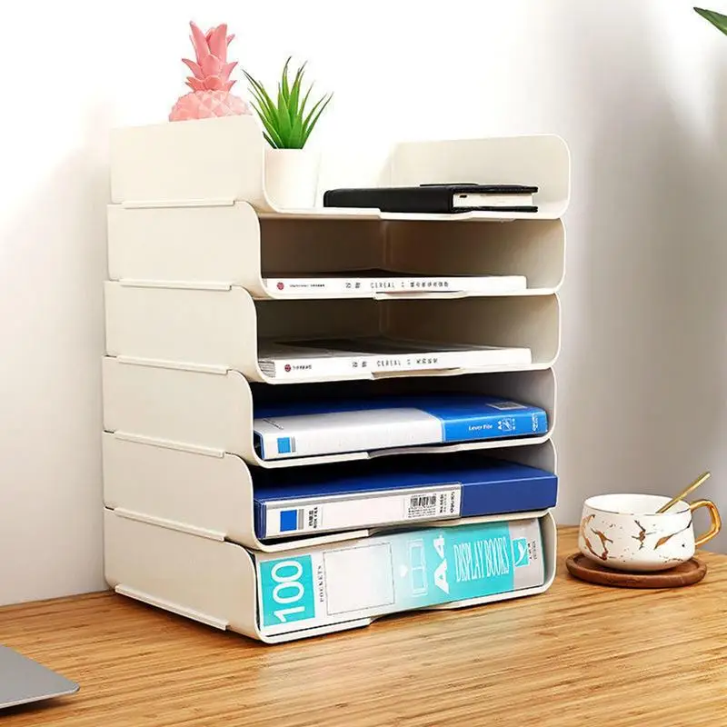 1PCS-Desktop-File-Tray-Organizer-A4-Document-Paper-Organizer-Rack ...