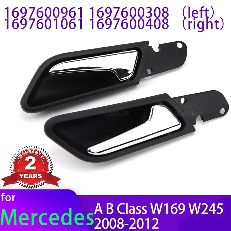 Rear Front Left Or Right Interior Door Handle Assembly Black Chrome ...