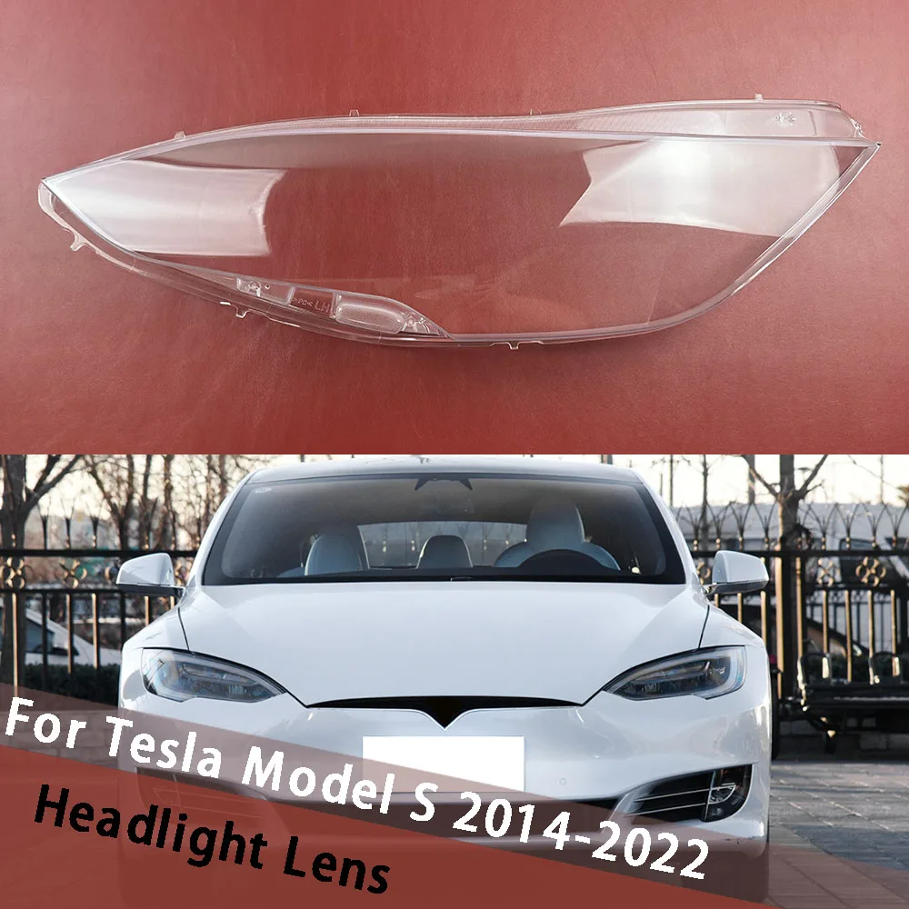 For Tesla Model S 2014-2022 Front Headlamp Cover Transparent Shade ...