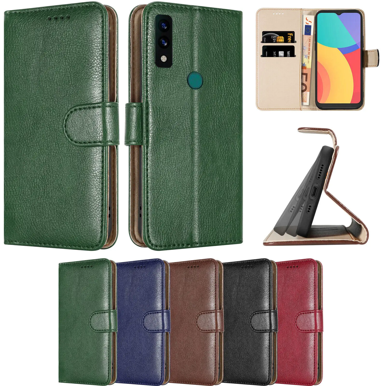 Card-Holder-Silicone-Photo-Frame-Case-Wallet-Shockproof-Leather-Wallet ...