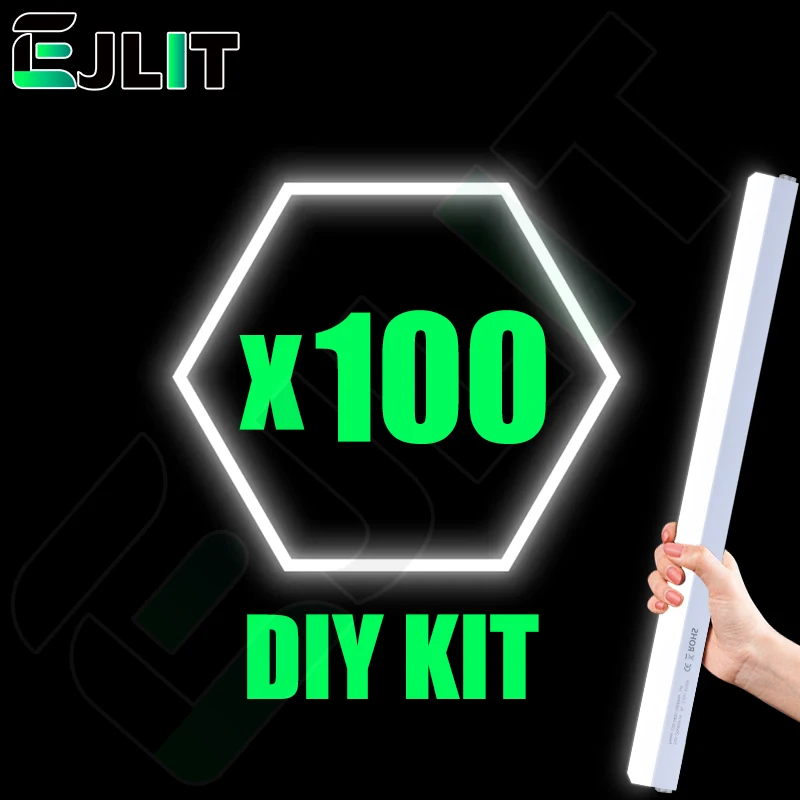 100-DIY-Kit-of-Hexagon-Garage-Light-Customized-Honeycomb-LED-Car ...