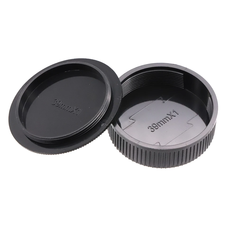 Rear Lens Cap + Camera Body Cap Set Plastic Black for All M39 (M39x1 ...