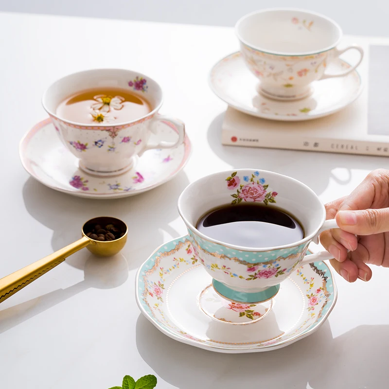 European Style Coffee Cup Set Gift High Quality Retro Creative Ceramic ...